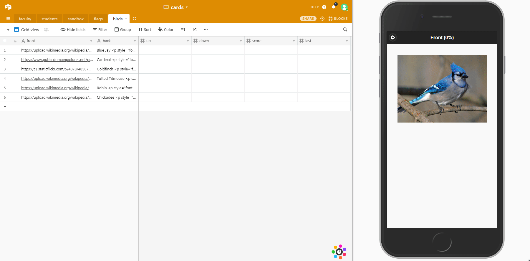 GitHub - colarusso/flashcards: Serve and order a flashcard stack based ...